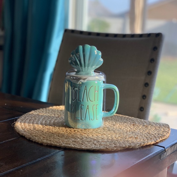 Rae Dunn | Dining | Rae Dunn Iridescent Beach Please Mug With Shell ...